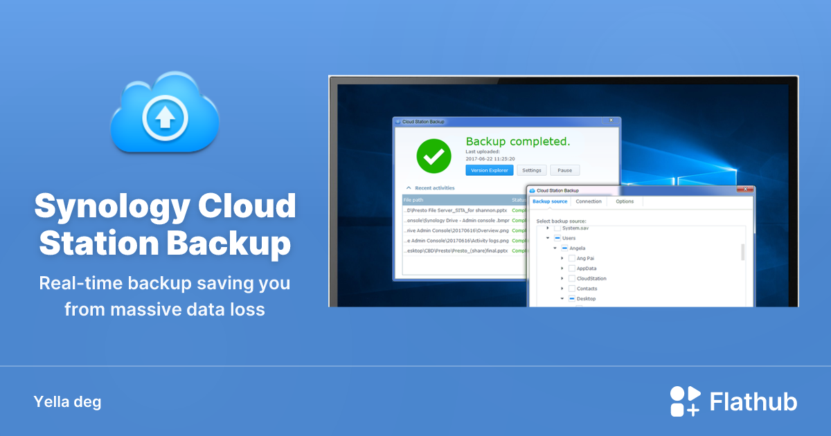 Asebded n Synology Cloud Station Backup ɣef Linux | Flathub