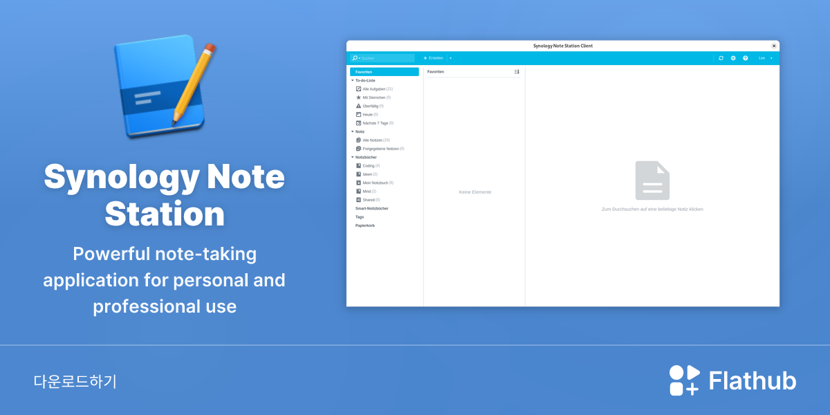 Install Synology Note Station on Linux | Flathub