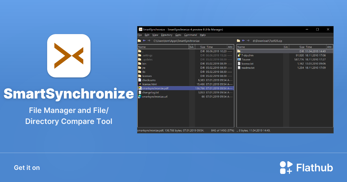 Install SmartSynchronize on Linux | Flathub