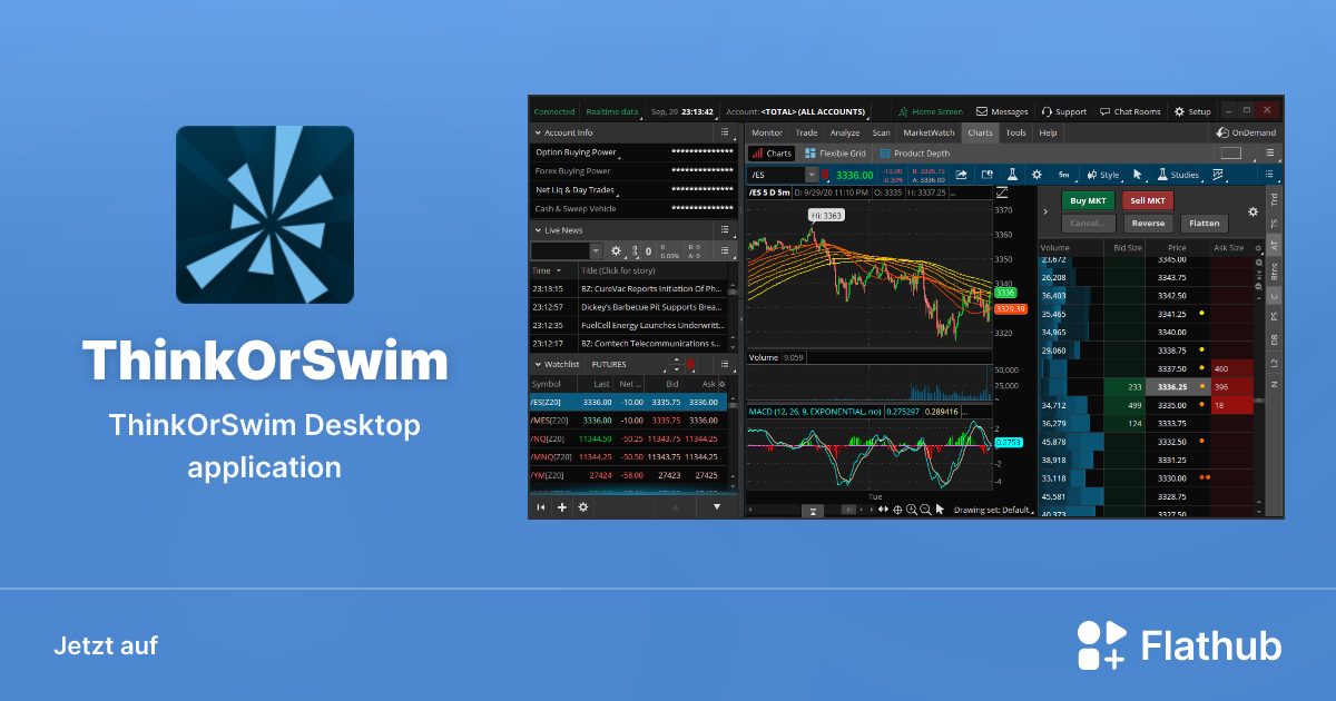ThinkOrSwim auf Linux installieren | Flathub