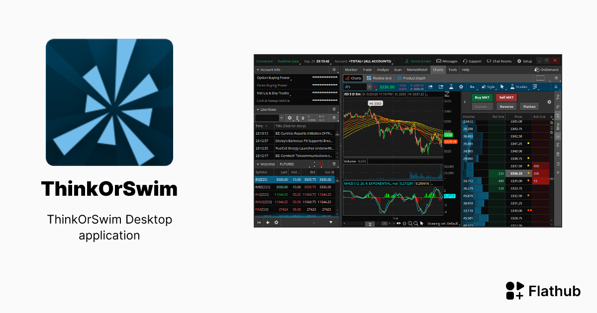 在 Linux 上安装 ThinkOrSwim | Flathub
