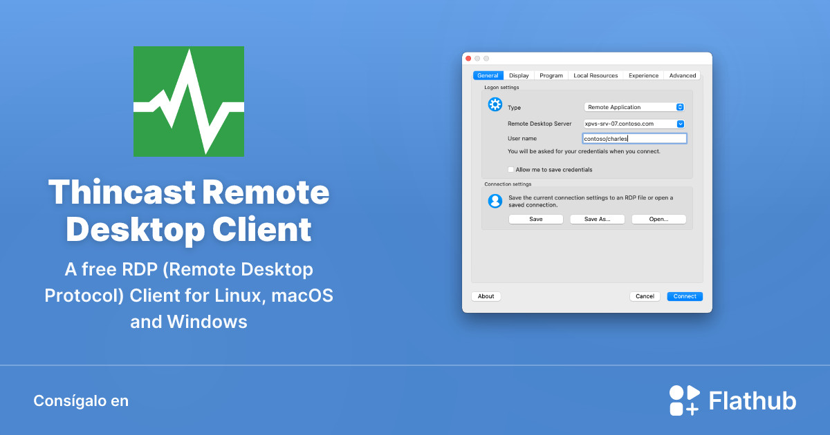Instalar Thincast Remote Desktop Client en Linux | Flathub