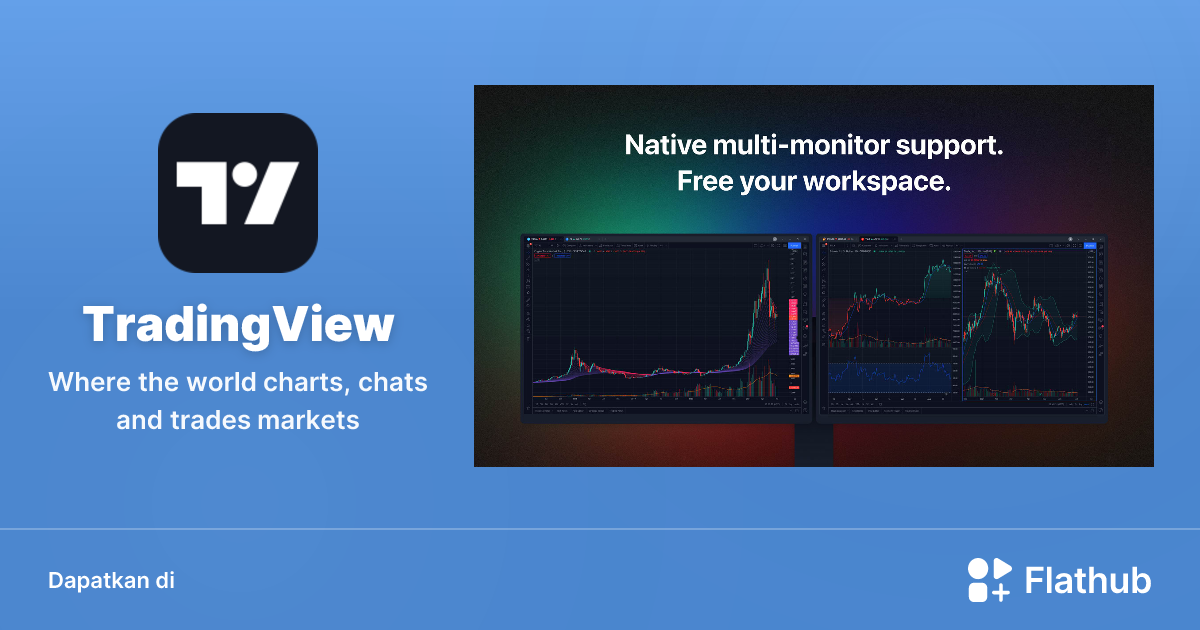 Menginstal TradingView di Linux | Flathub