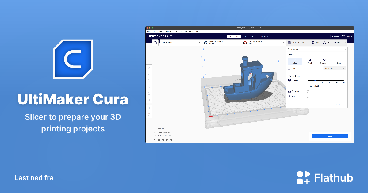 Installer UltiMaker Cura på Linux | Flathub