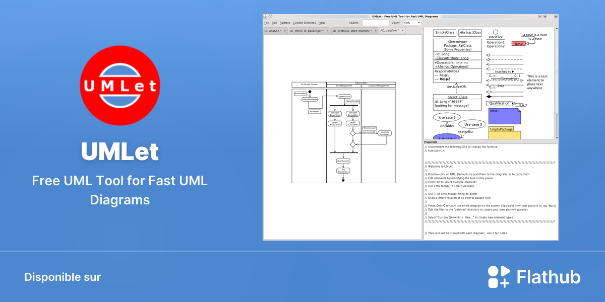 Installer UMLet sur Linux | Flathub