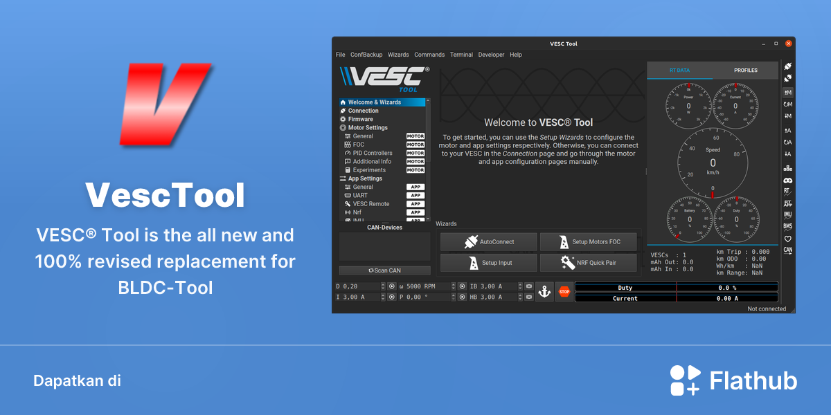 Memasang VescTool di Linux | Flathub