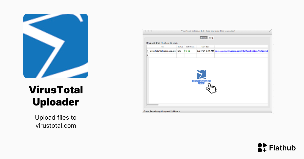 Install VirusTotal Uploader on Linux | Flathub