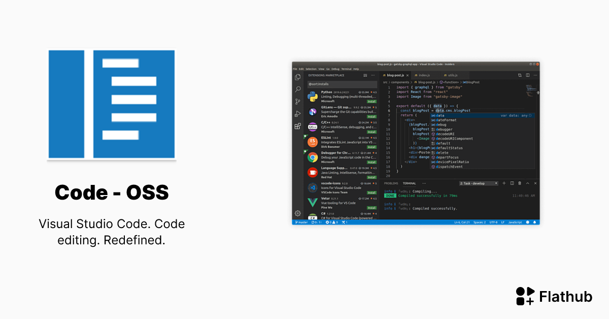 Cài đặt Code - OSS trên Linux | Flathub