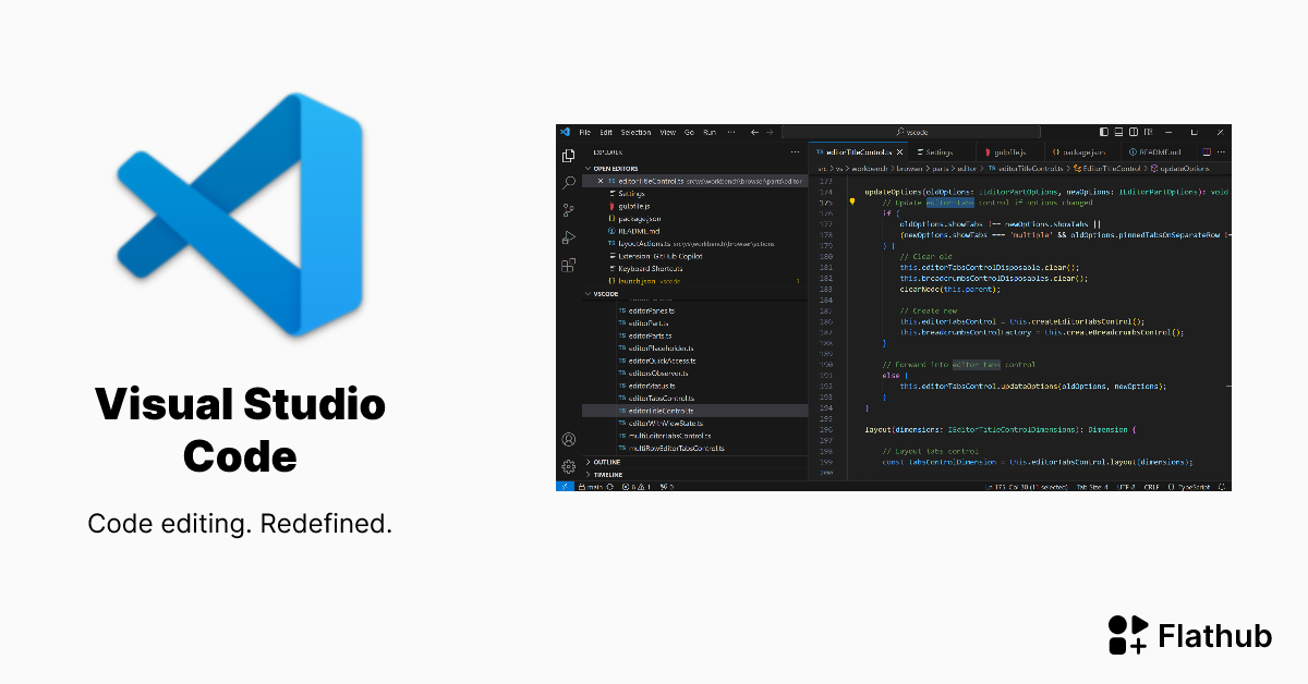 Instalar Visual Studio Code no Linux | Flathub