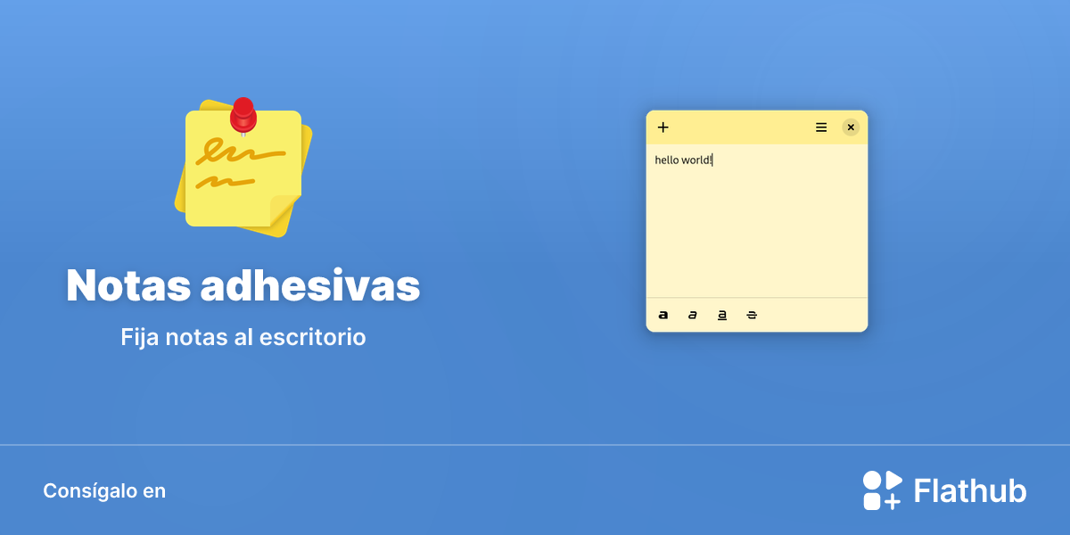 Instalar Notas adhesivas en Linux | Flathub