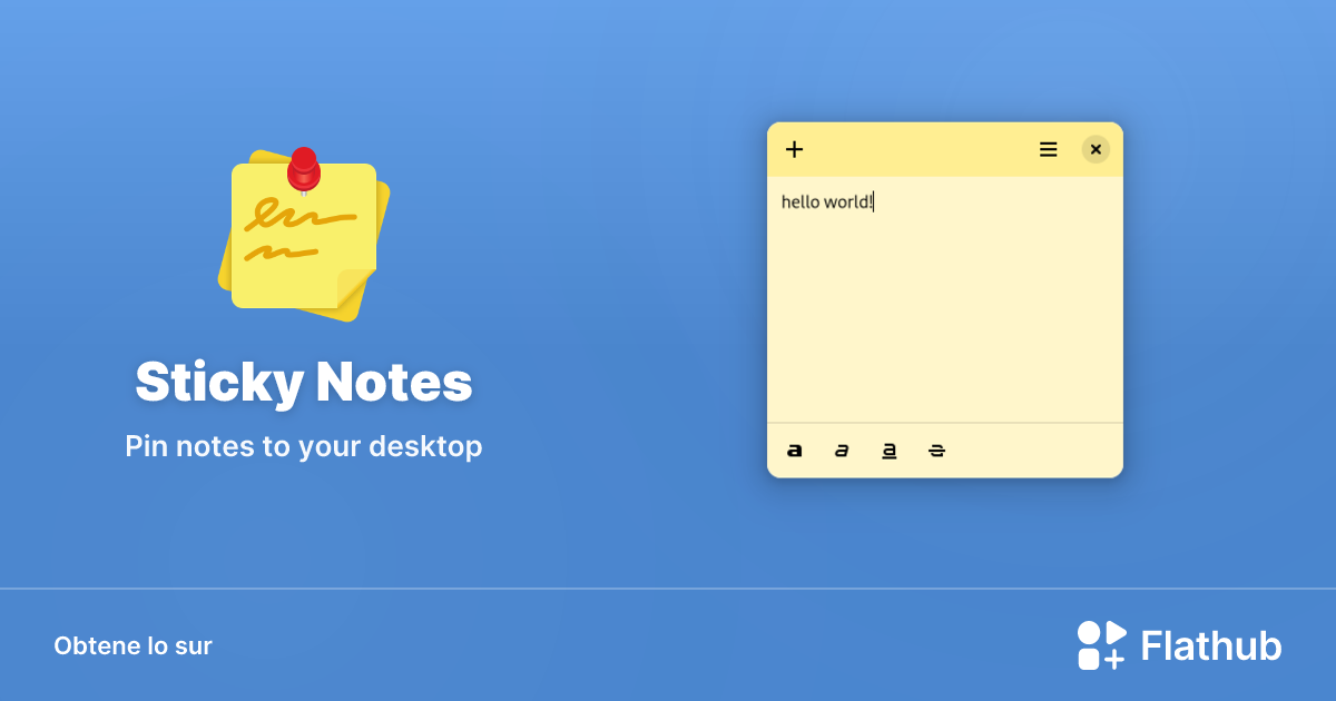 Installar Sticky Notes sur Linux | Flathub