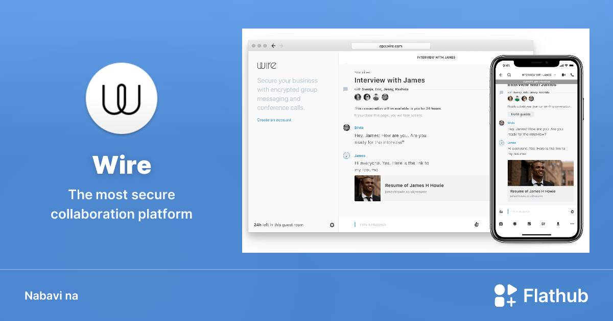 Instaliraj aplikaciju Wire na Linux | Flathub