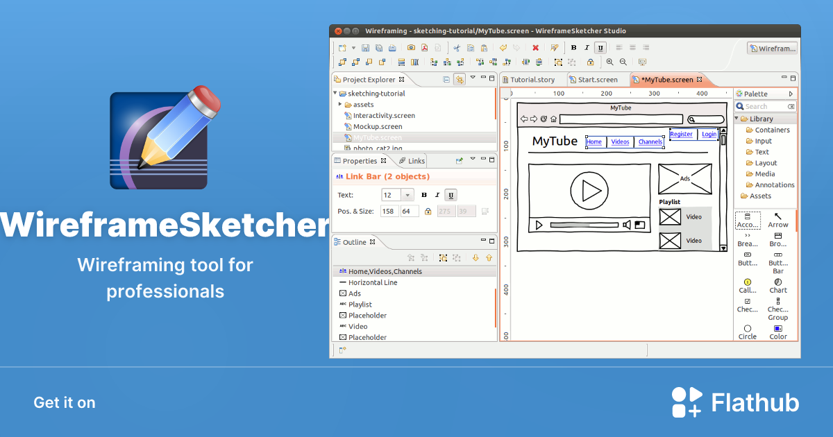 Install WireframeSketcher on Linux | Flathub