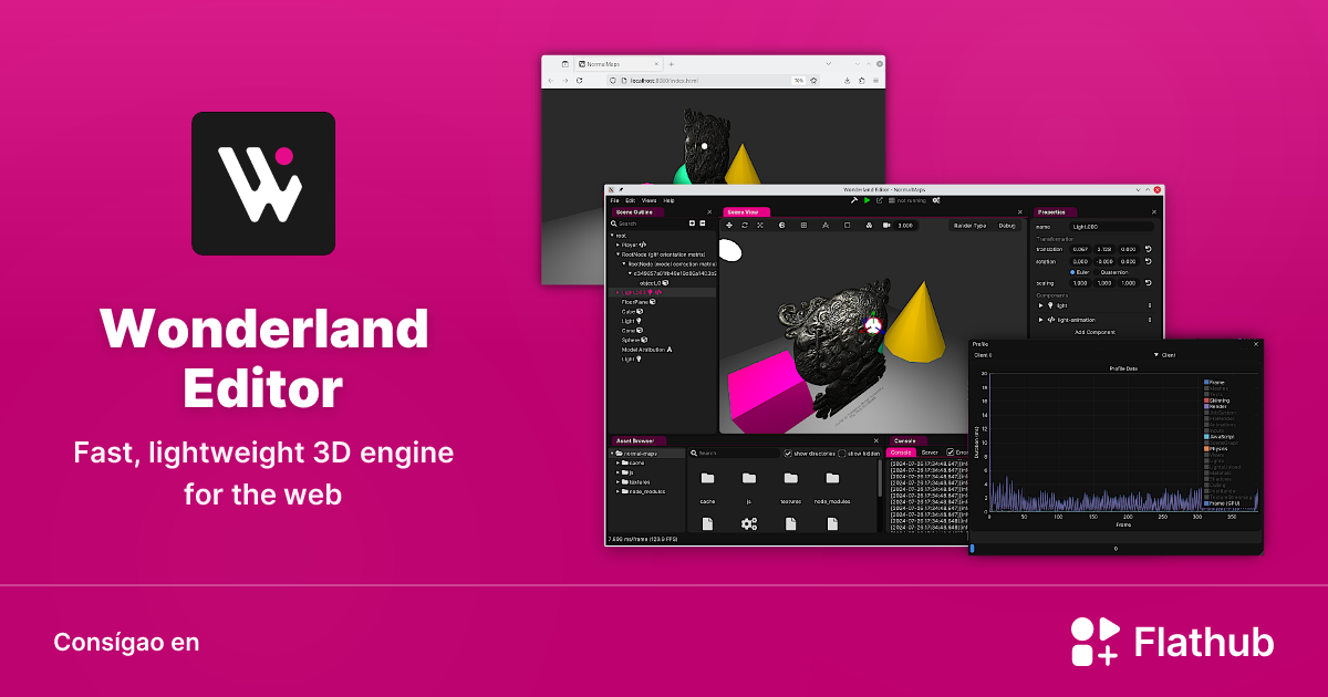 Instalar Wonderland Editor en Linux | Flathub