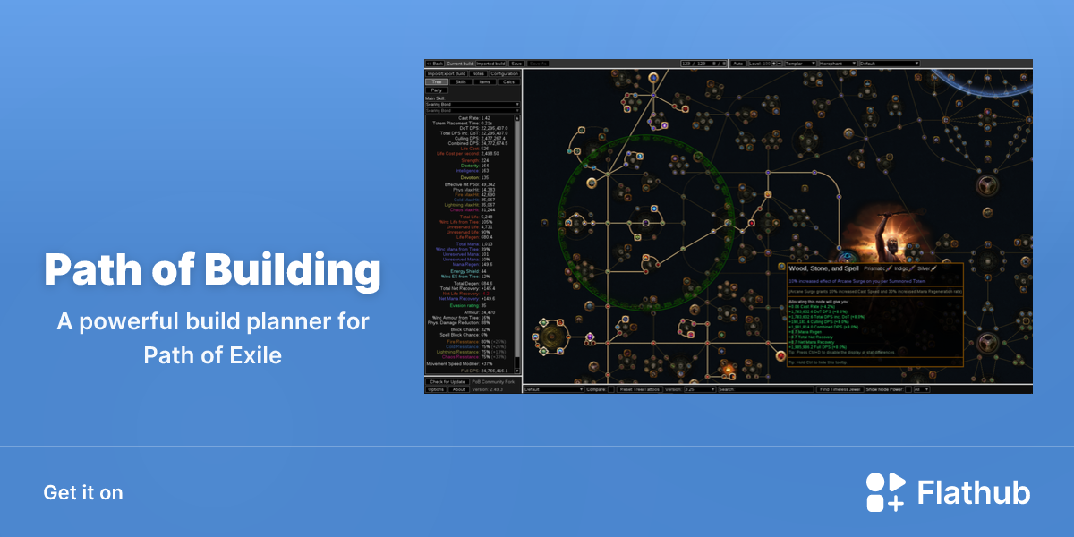 Install Path of Building (Community) on Linux | Flathub