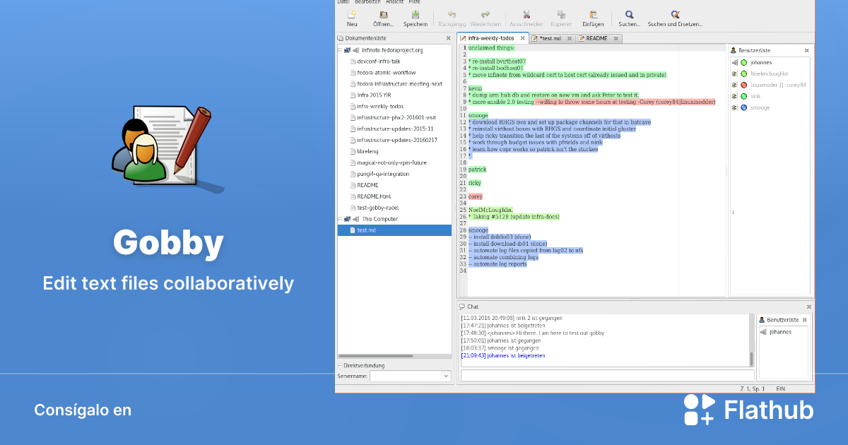 Instalar Gobby en Linux | Flathub