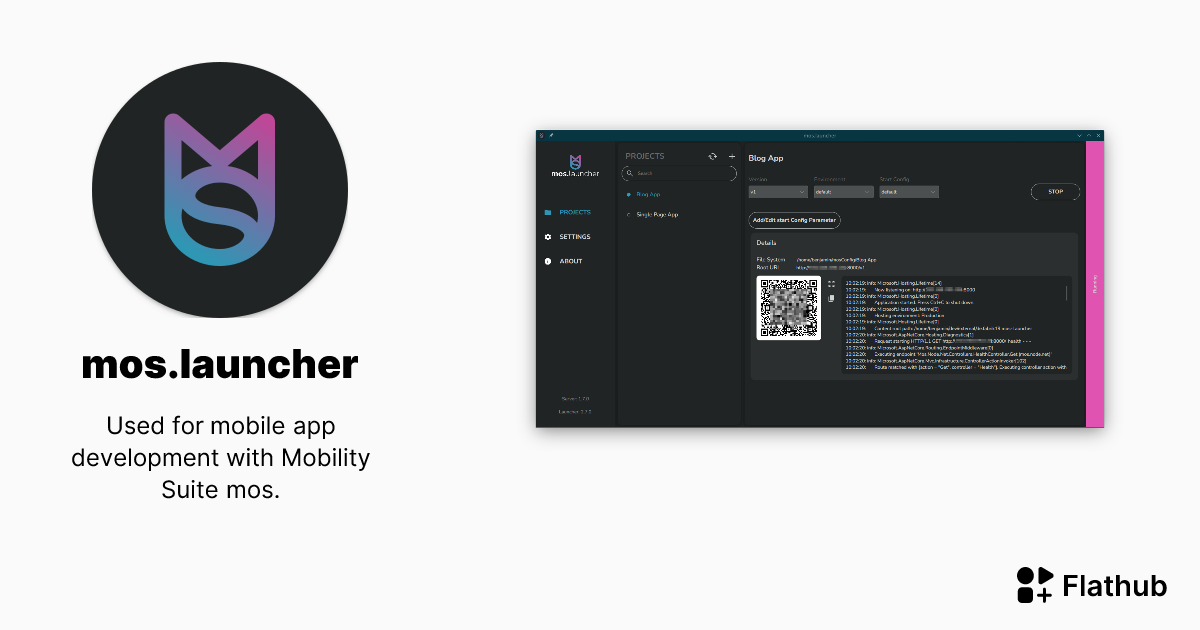 Installar mos.launcher sus Linux | Flathub