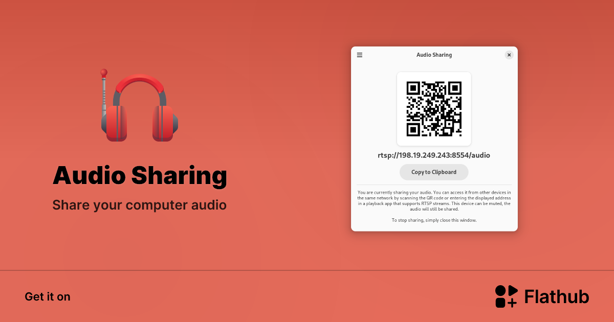 Install Audio Sharing on Linux | Flathub
