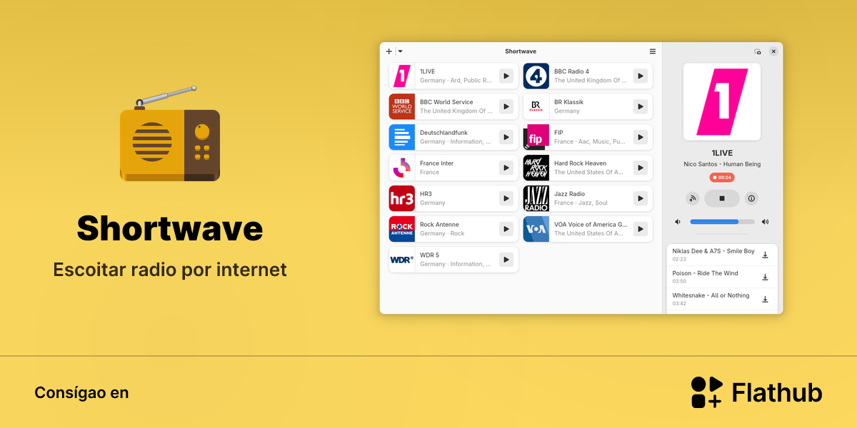 Instalar Shortwave en Linux | Flathub