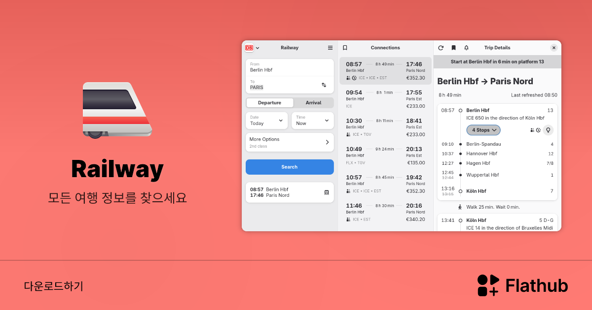 Install Railway on Linux | Flathub