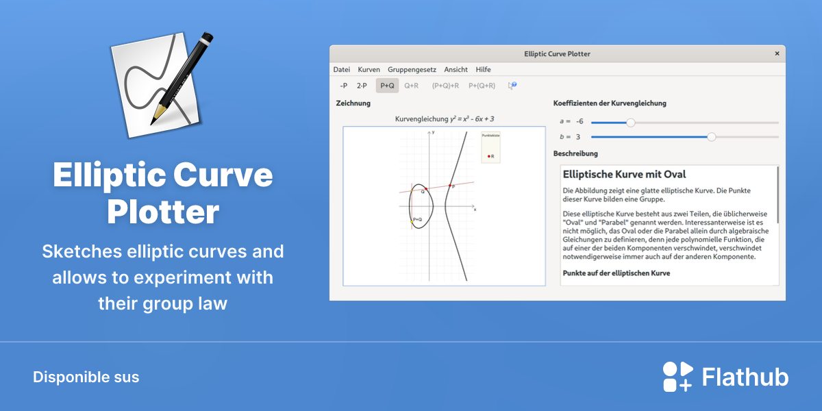 Installar Elliptic Curve Plotter sus Linux | Flathub