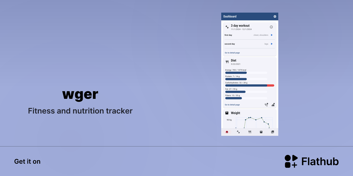 Install wger on Linux | Flathub