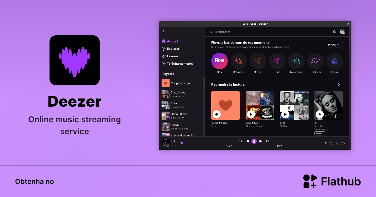 Instalar Deezer no Linux | Flathub