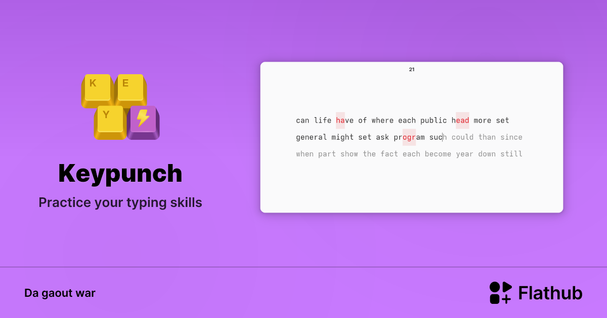 Install Keypunch on Linux | Flathub