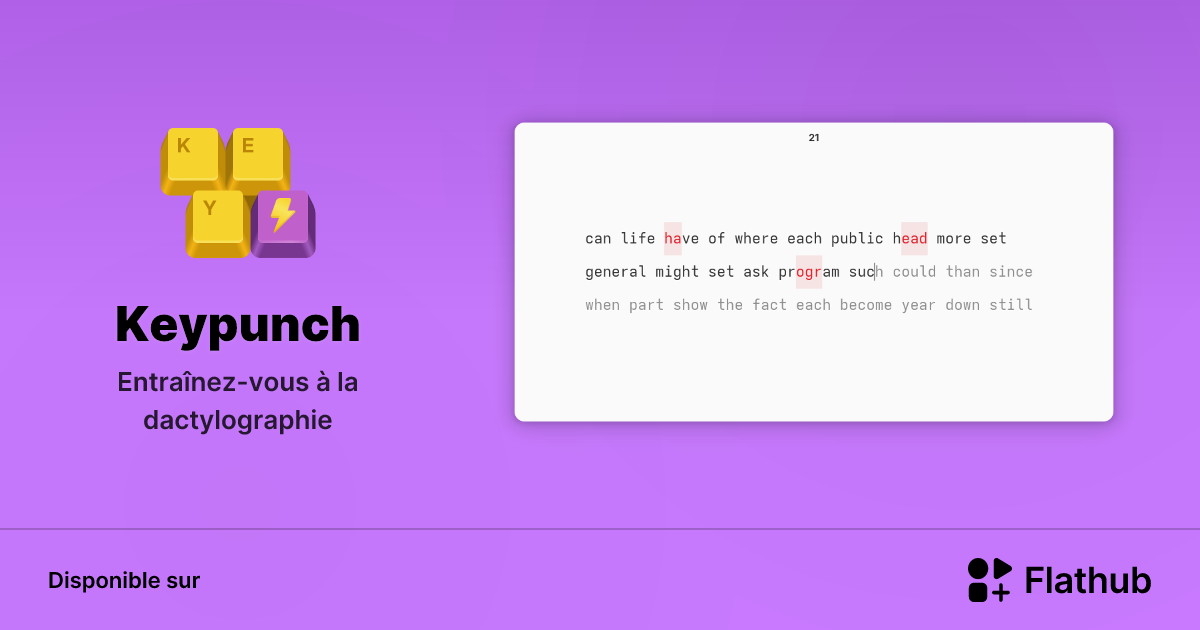 Installer Keypunch sur Linux | Flathub