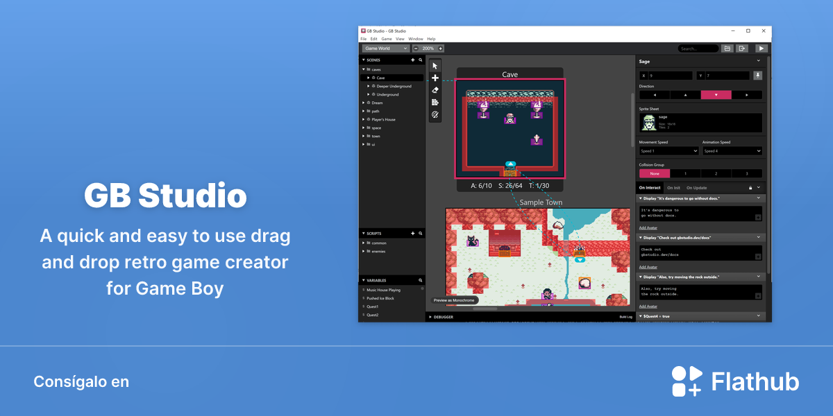 Instalar GB Studio en Linux | Flathub