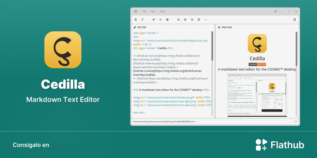 Instalar Cedilla en Linux | Flathub