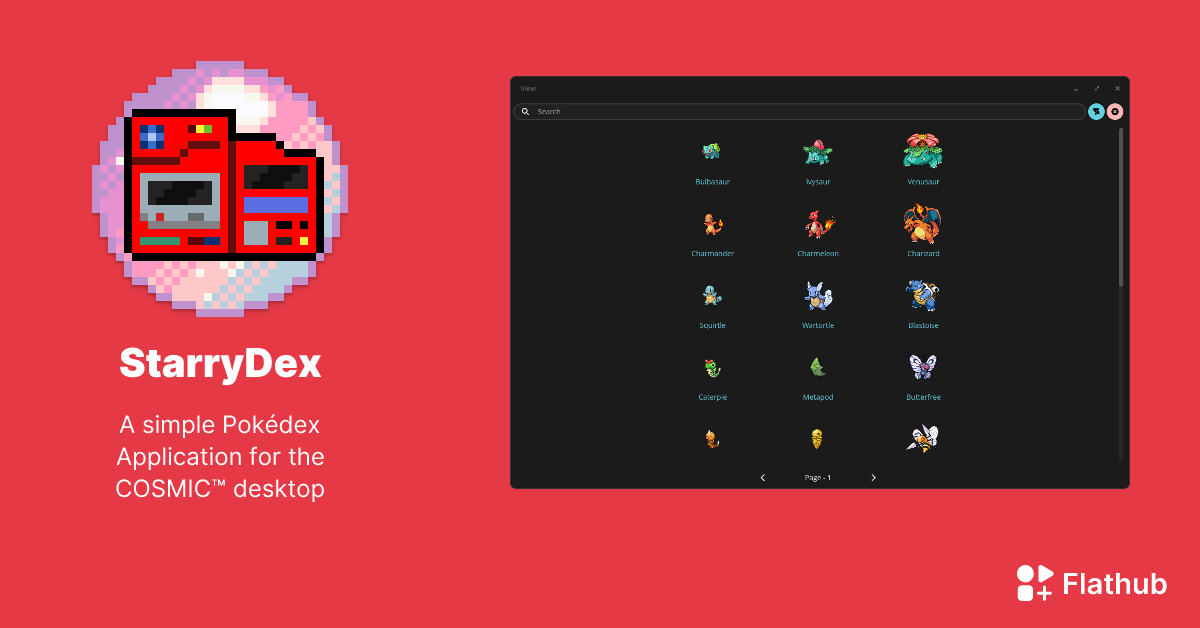 Install StarryDex on Linux | Flathub