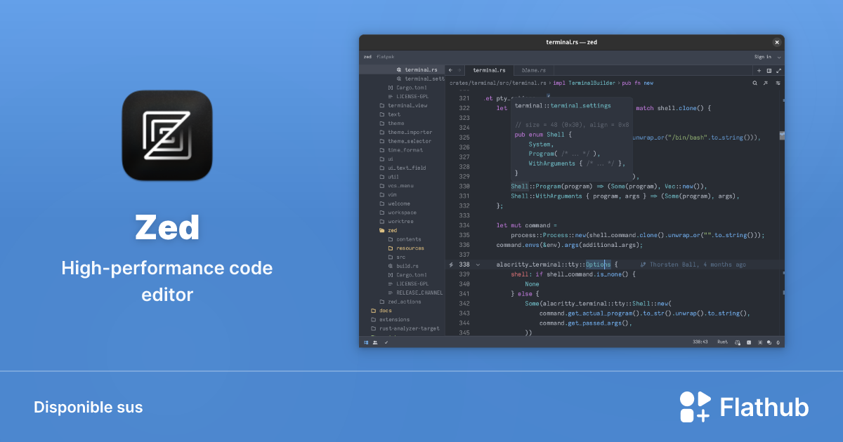 Install Zed on Linux | Flathub