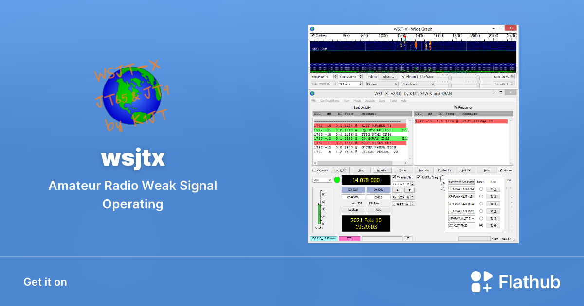 Install wsjtx on Linux | Flathub