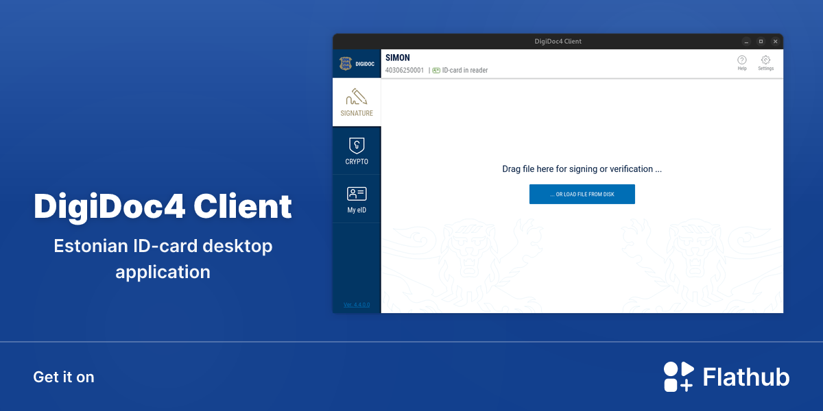 Install DigiDoc4 Client on Linux | Flathub