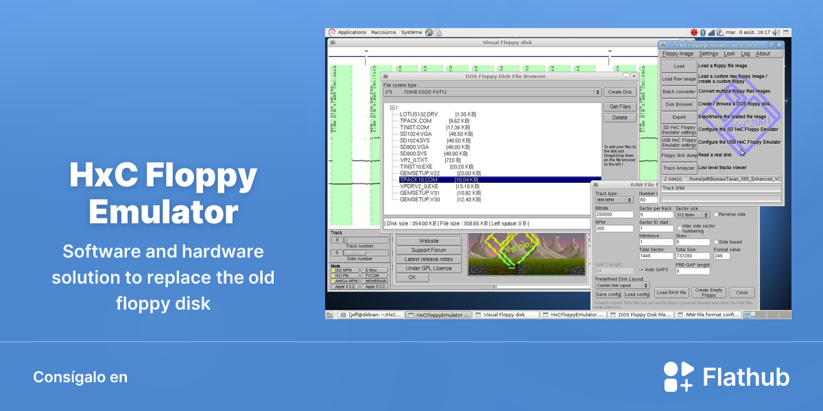 Instalar HxC Floppy Emulator en Linux | Flathub