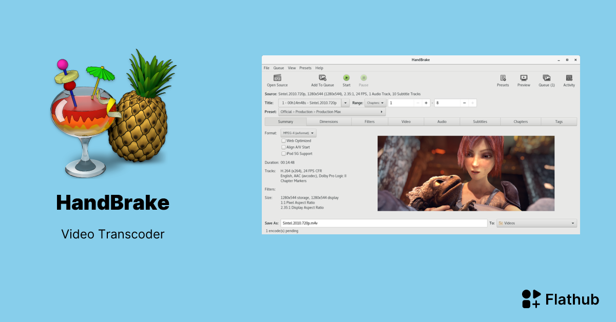 Install HandBrake on Linux | Flathub