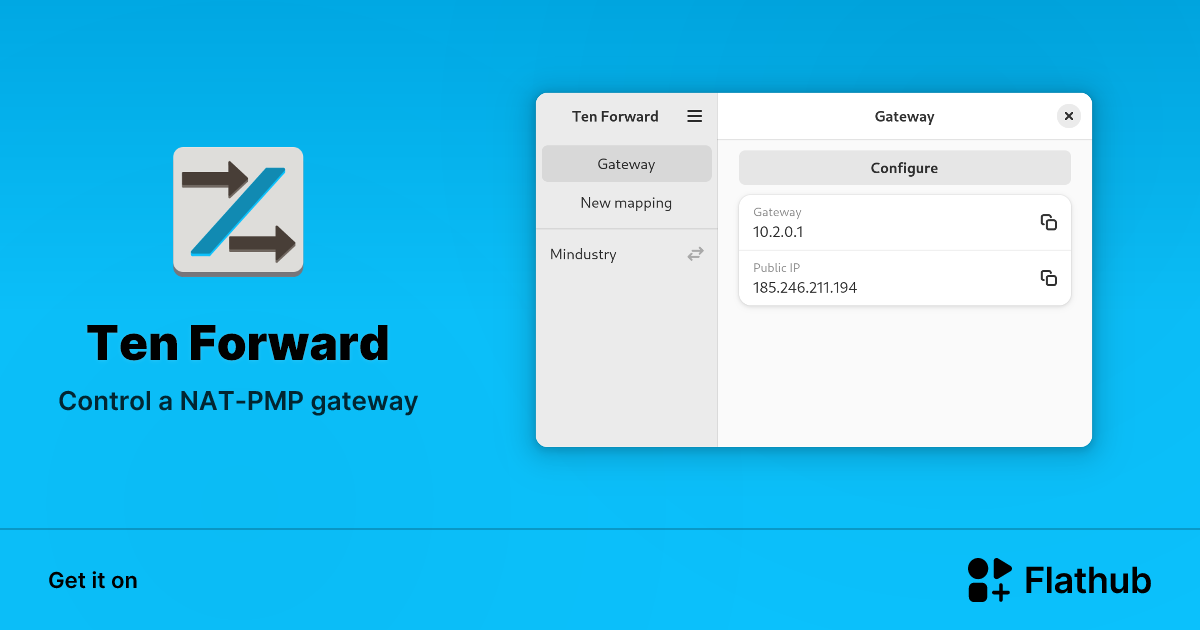 Install Ten Forward on Linux | Flathub