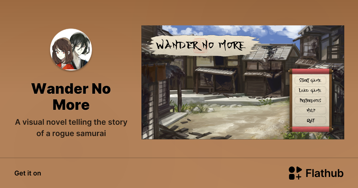 Install Wander No More on Linux | Flathub