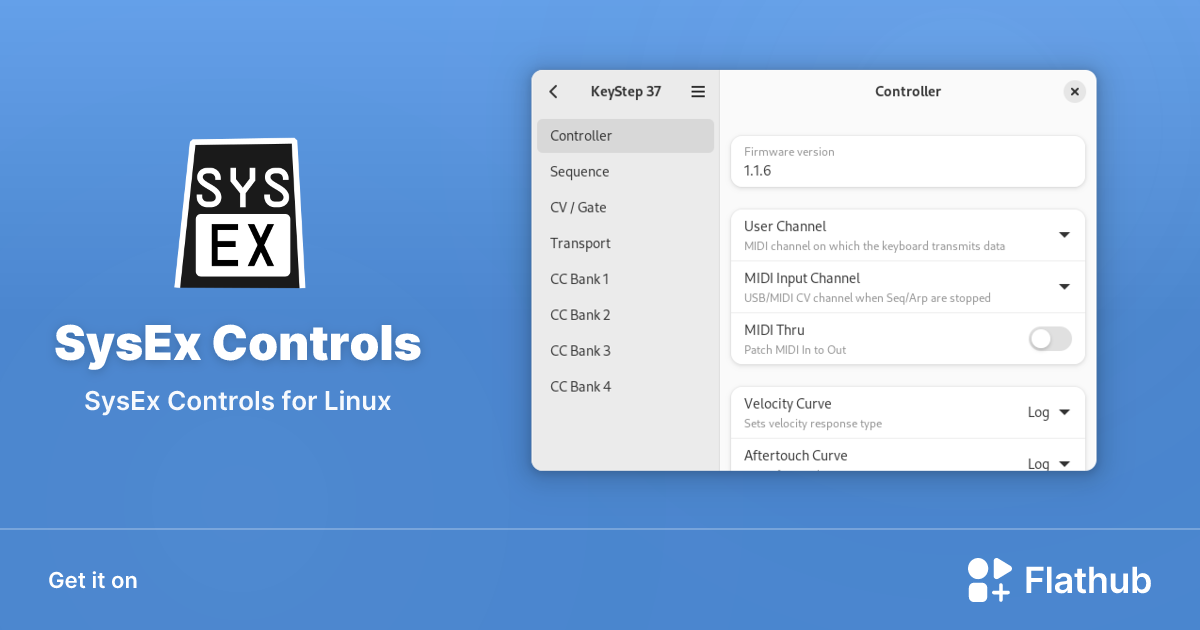 Install SysEx Controls on Linux | Flathub