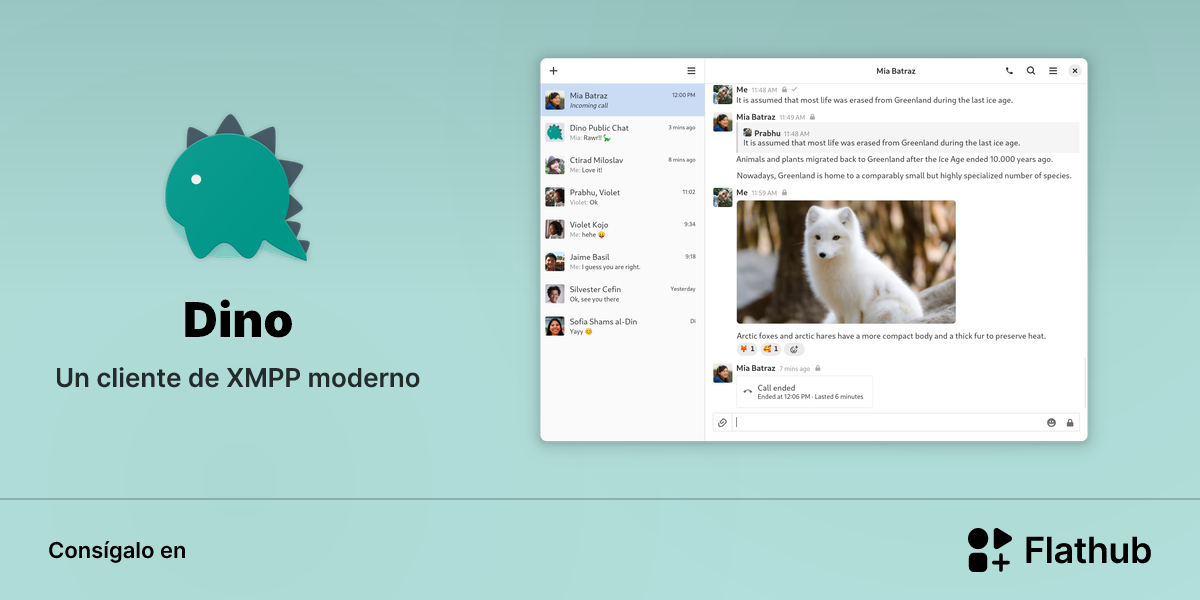 Instalar Dino en Linux | Flathub