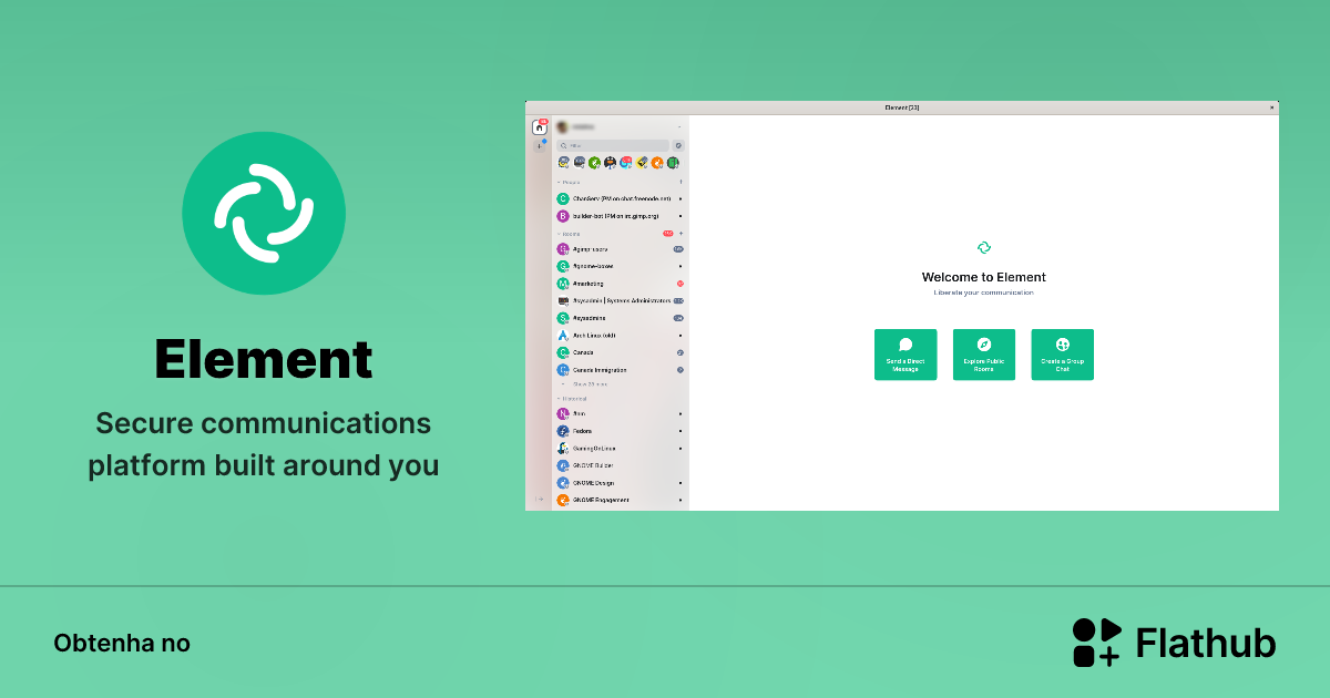 Instalar Element no Linux | Flathub