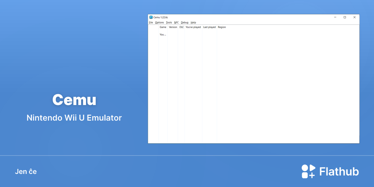 Instali Cemu sur Linux | Flathub