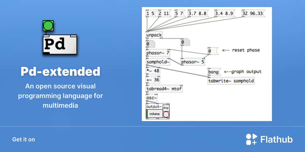 Instalar Pd-extended en Linux | Flathub