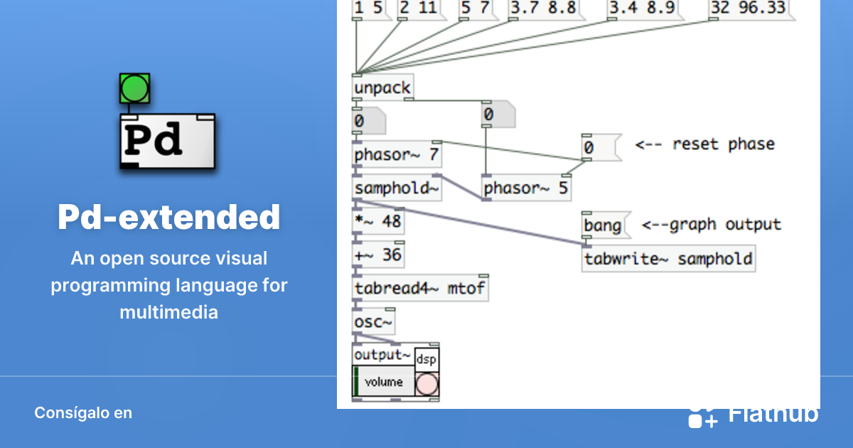 Instalar Pd-extended en Linux | Flathub