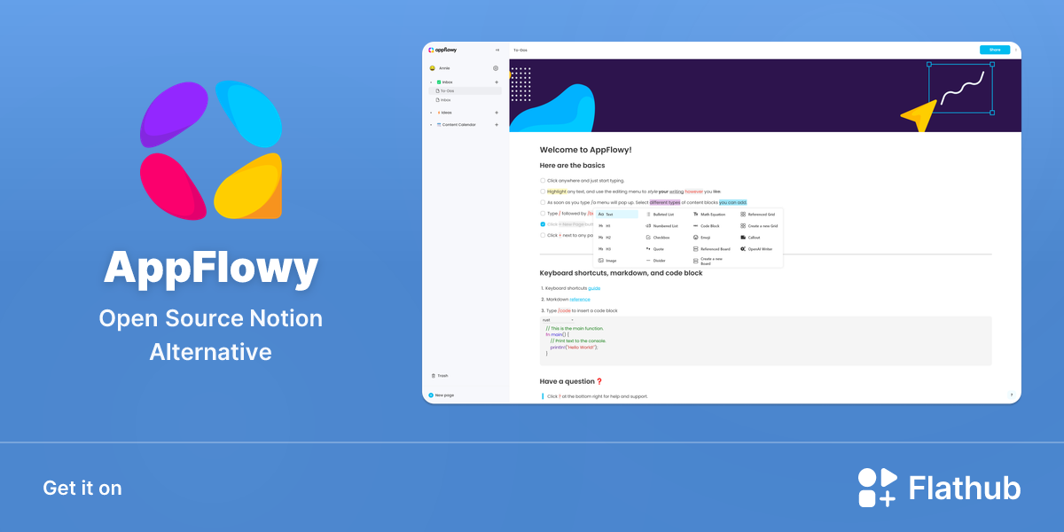 Install AppFlowy on Linux | Flathub