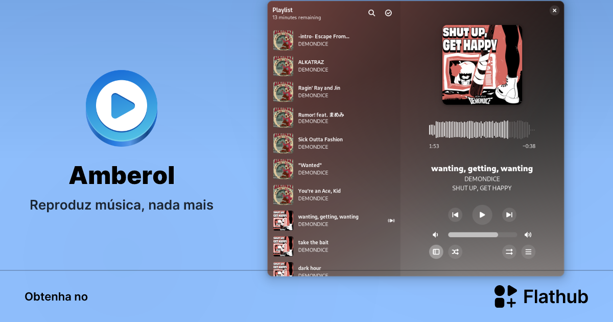Instalar Amberol no Linux | Flathub