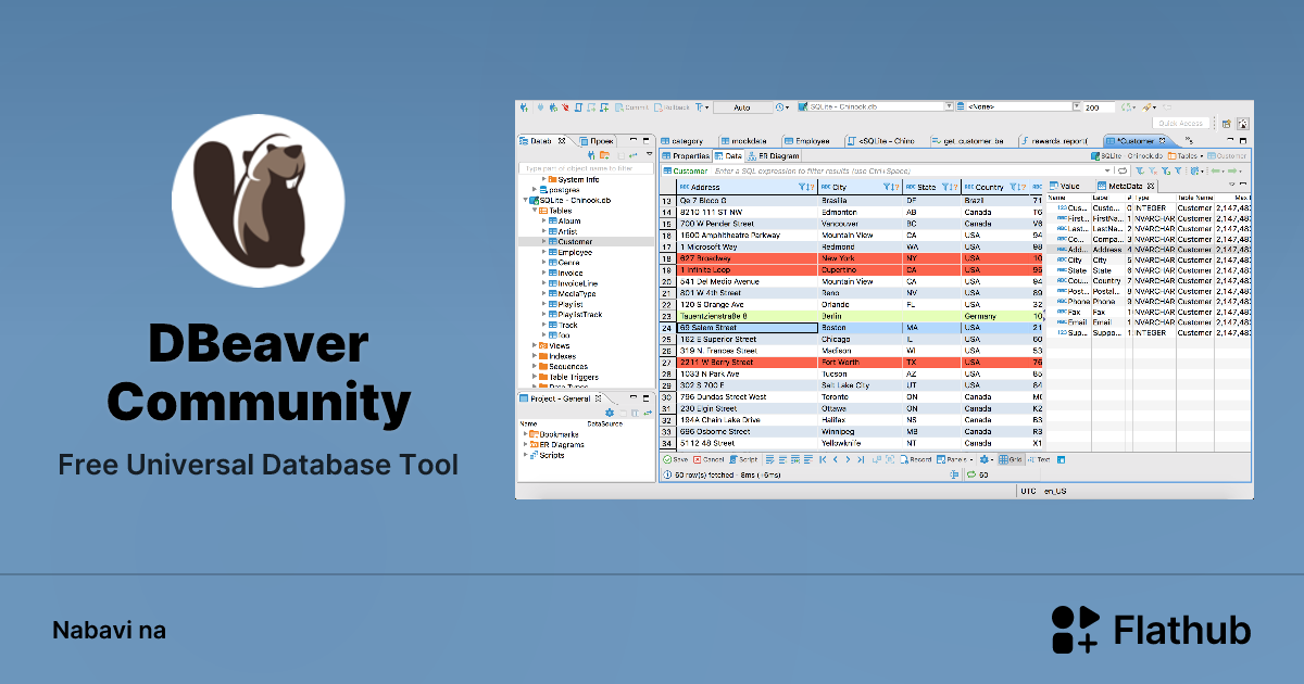 Instaliraj aplikaciju DBeaver Community na Linux | Flathub