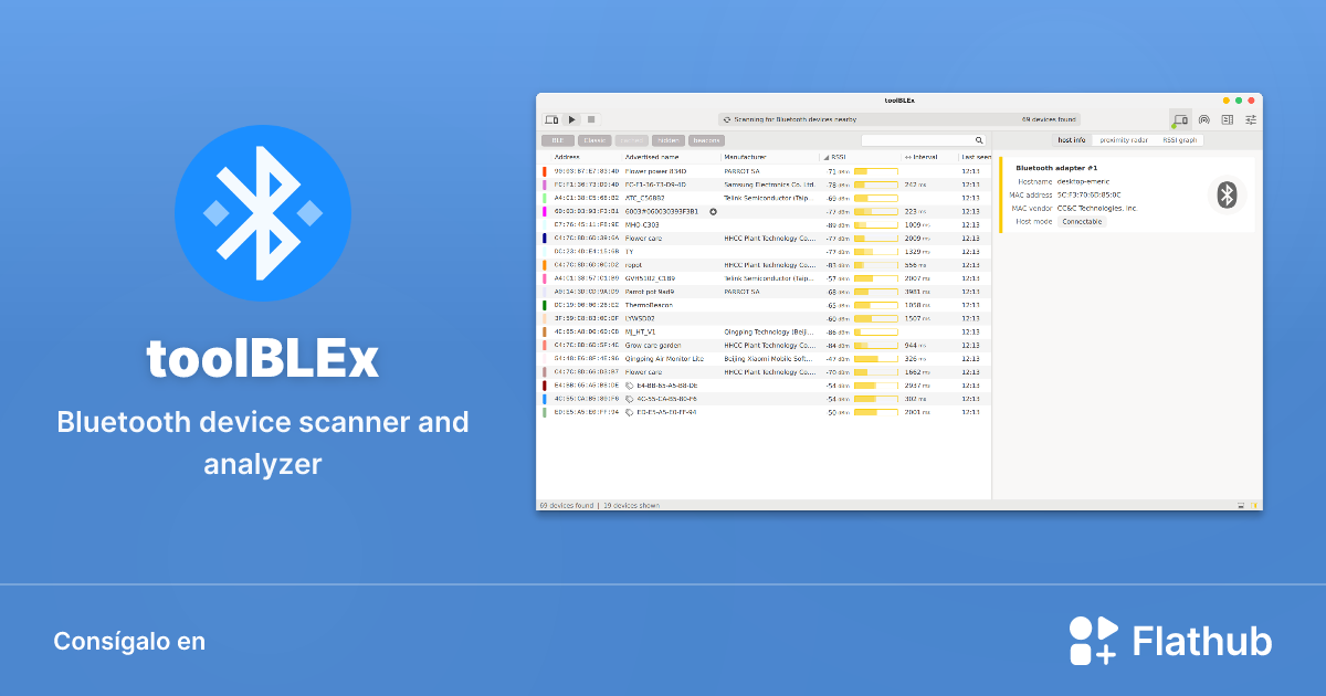 Instalar toolBLEx en Linux | Flathub