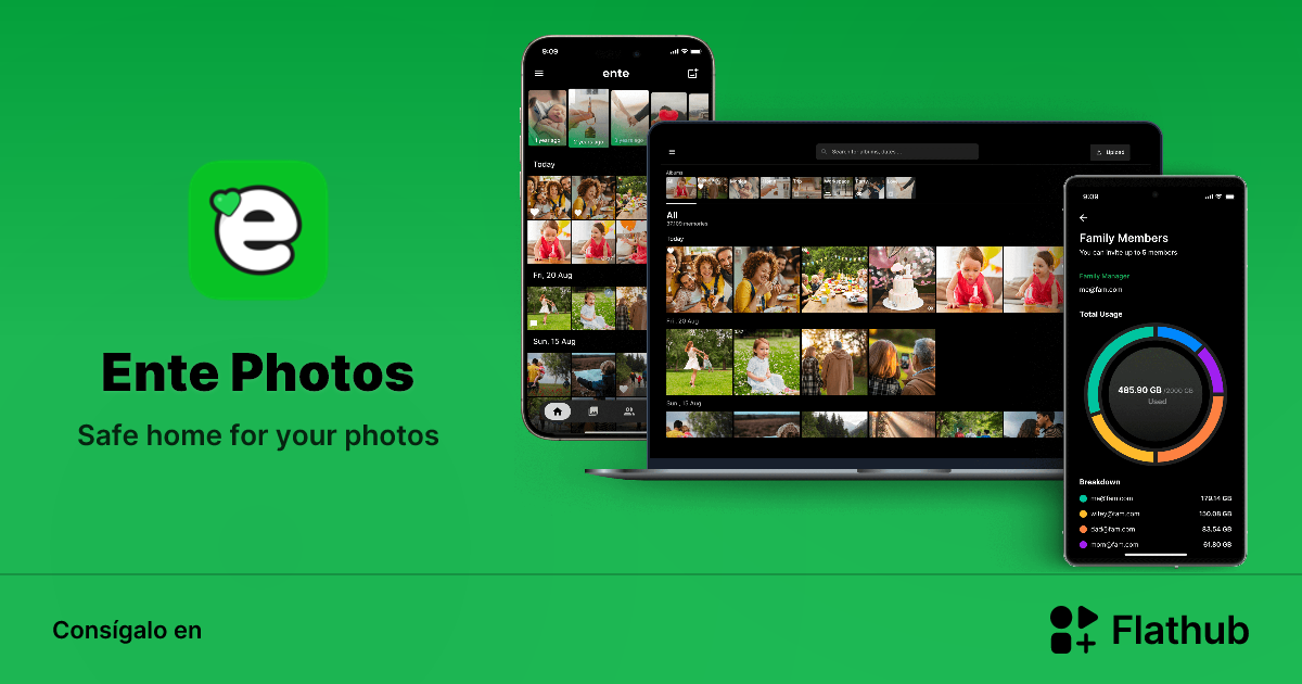 Instalar Ente Photos en Linux | Flathub